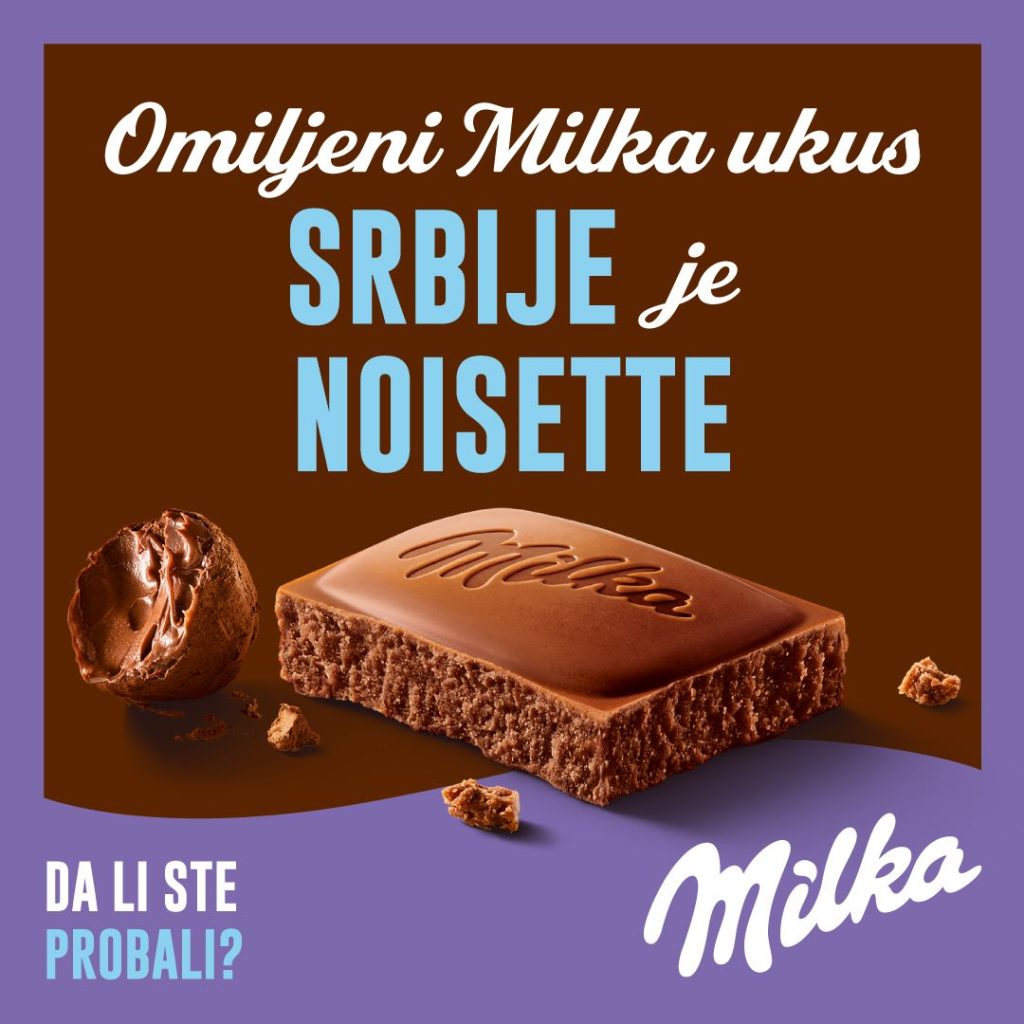 MILKA NOISETTE – OMILJENA MILKA ČOKOLADA U SRBIJI - Nira Press